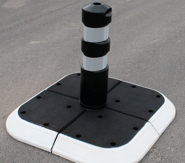 Helleanlæg Mini 100x100x10cm incl. skruer/plugs (excl. pullert/skilt) - Helle Mini - Saferoad ...